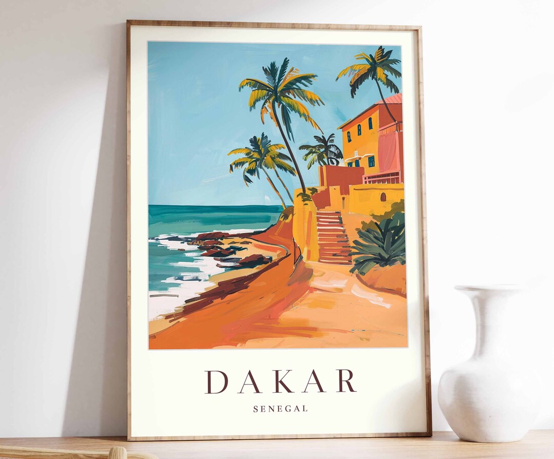 Dakar Poster, Dakar Travel Print, Islamic Wall Art, Islamic Decor ...