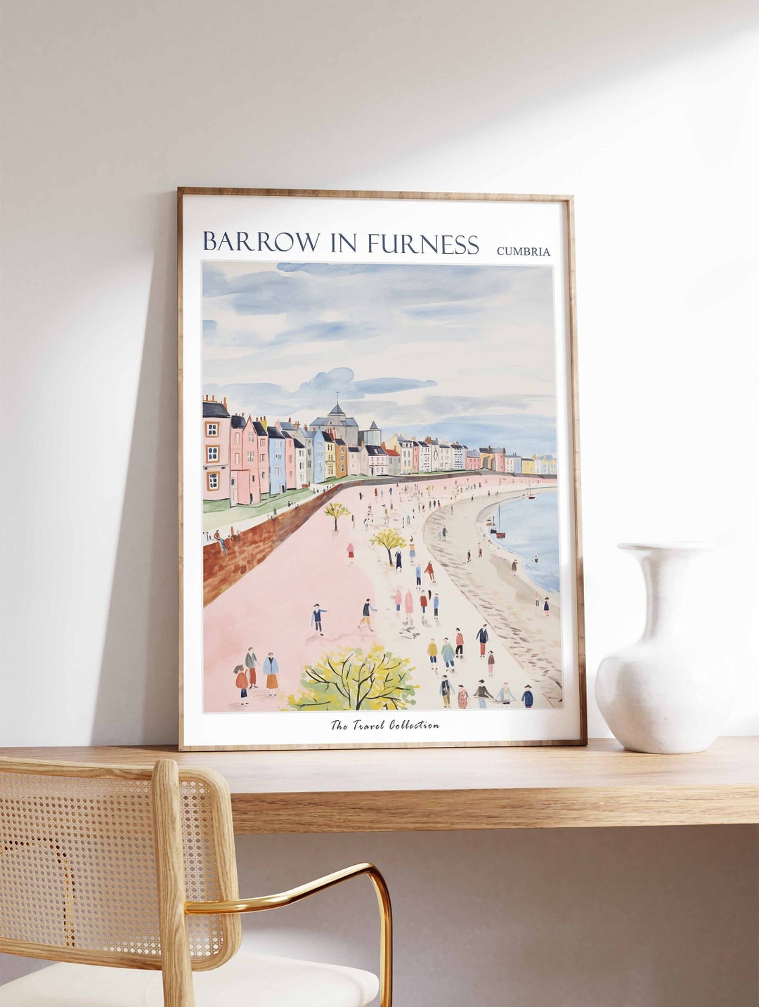 Barrow in Furness Poster, Barrow in Furness Travel Print, Cumbria ...