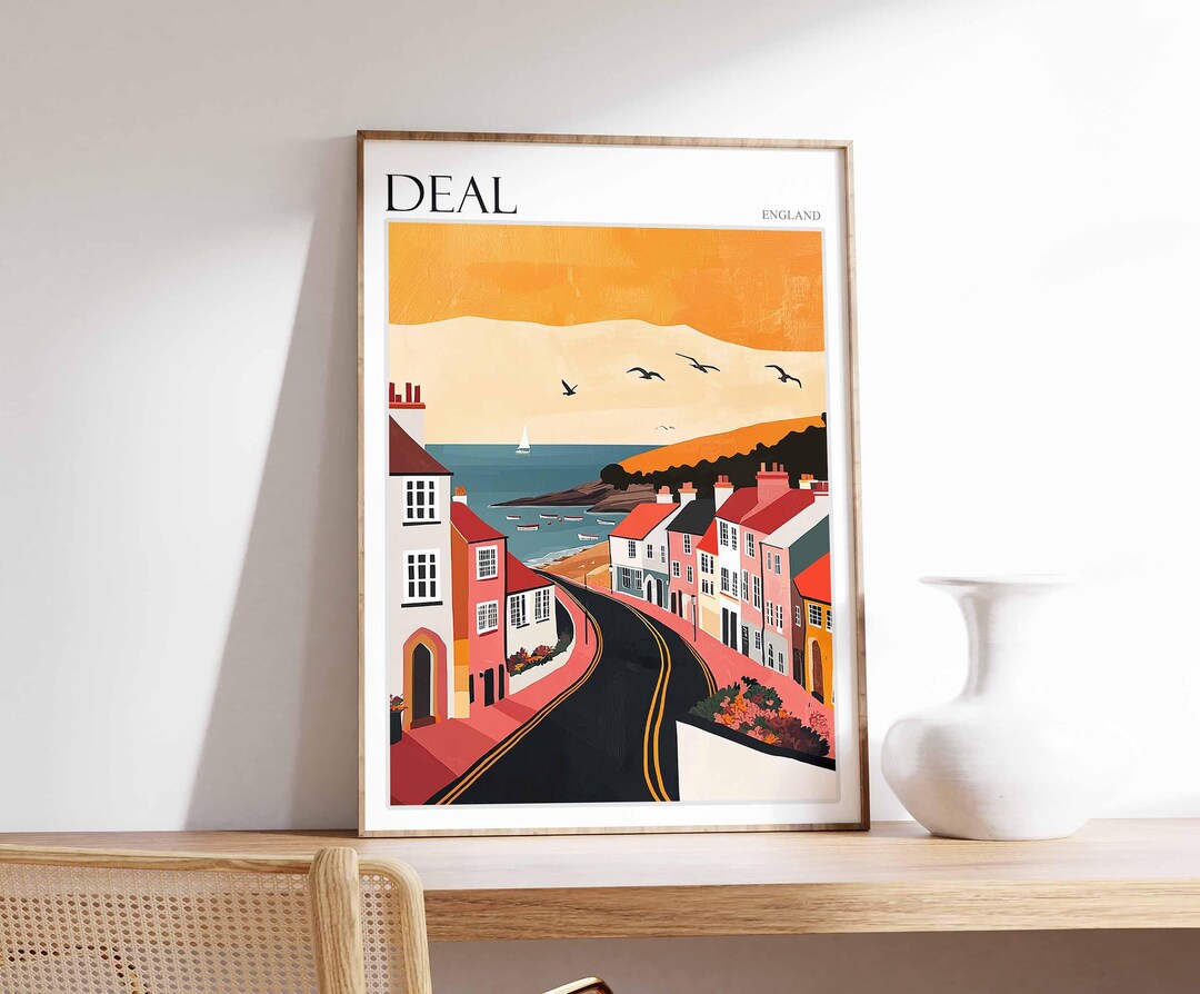 Deal Poster, Kent Poster, England Travel Poster, Seaside Poster ...