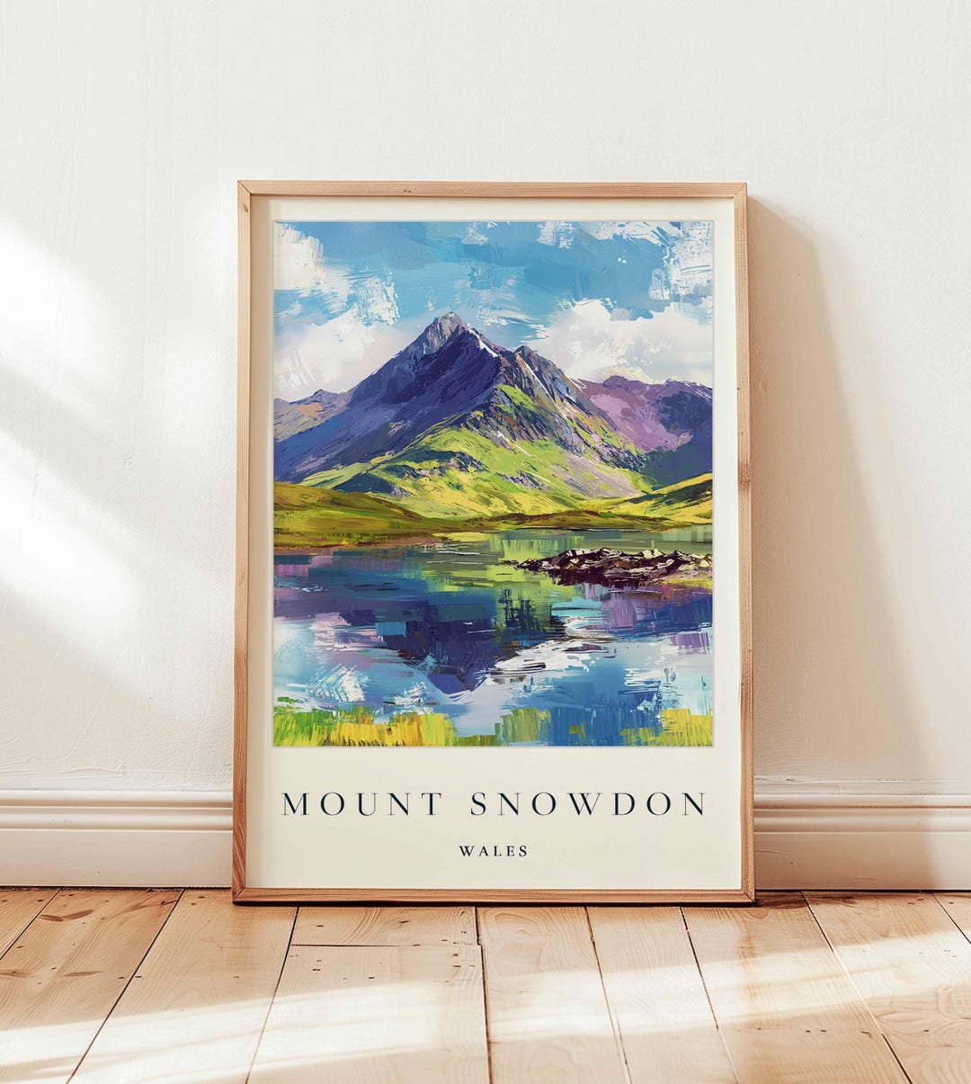 Mount Snowdon Poster, Wales travel Print, Eryri National Park Print ...