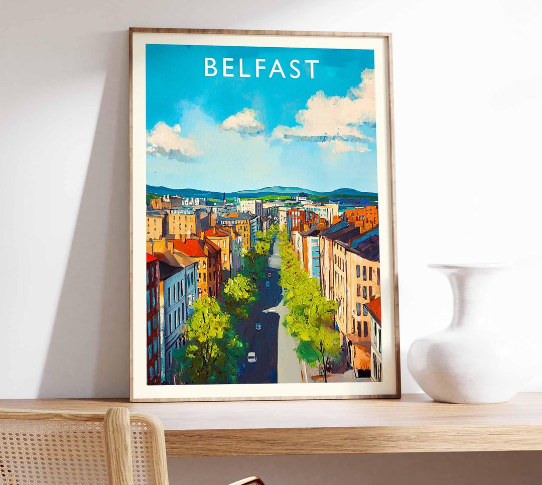Belfast Poster, Northern Ireland Poster, Belfast Print, Belfast Wall ...