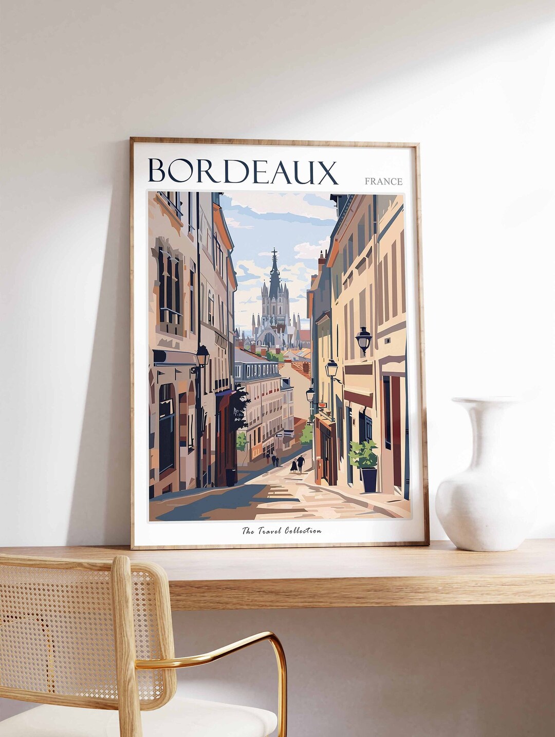 Bordeaux Poster, Bordeaux Travel Print, Tropical Decor, Sea Wall Art ...