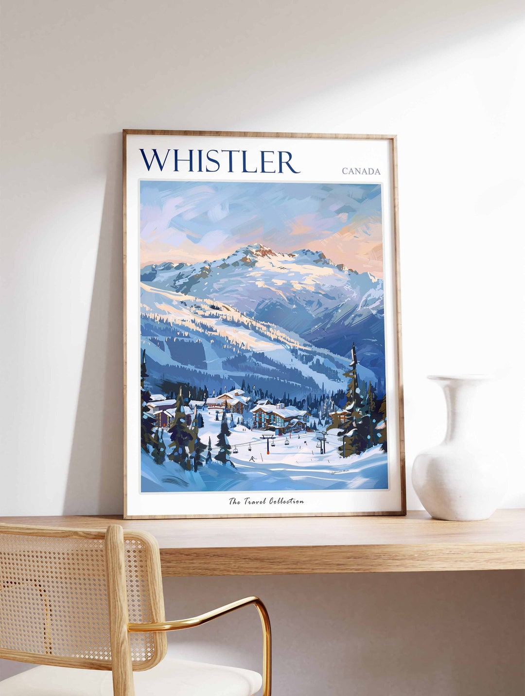 Whistler Poster, Whistler Travel Print, Ski Poster, Landscape Wall Art ...