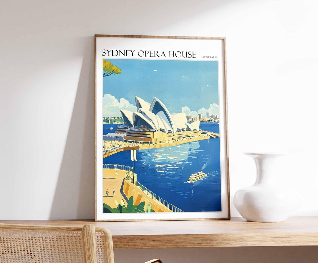 Sydney Opera House Poster, Sydney Opera House Travel Print, Australia ...