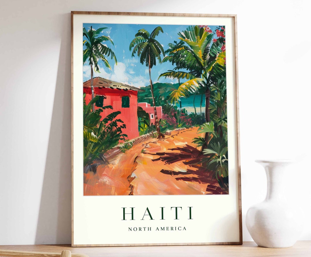 Haiti Poster, Haiti Travel Print, North America Wall Art, North ...