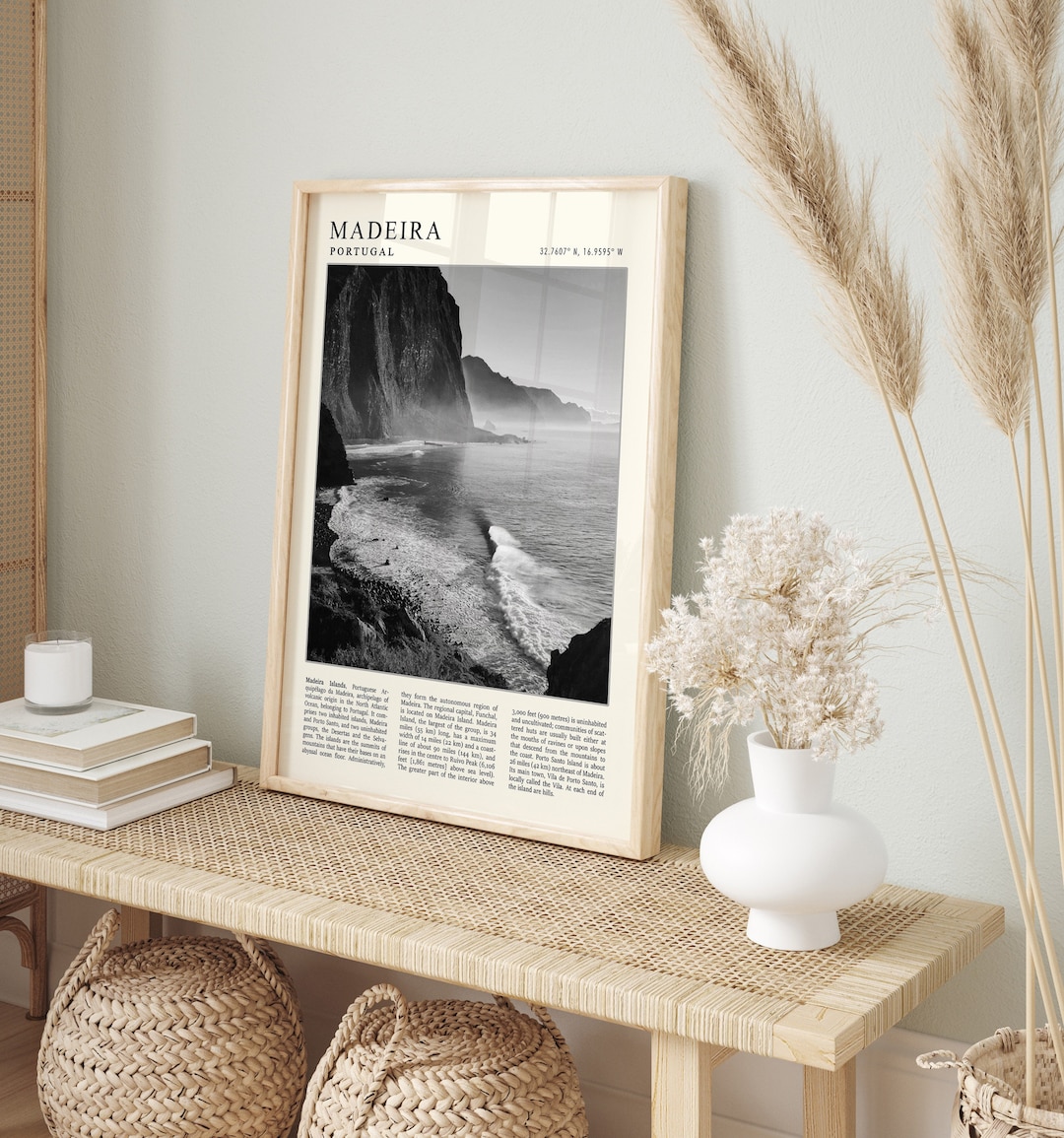 Madeira Travel Poster, Madeira Travel Print, Portugal Travel Poster ...