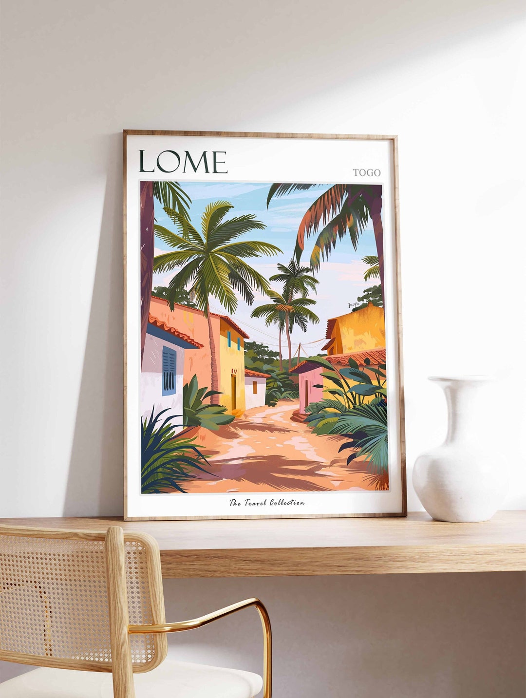 Lome Poster, Lome Travel Print, Togo Travel Poster, African Decor, Togo ...