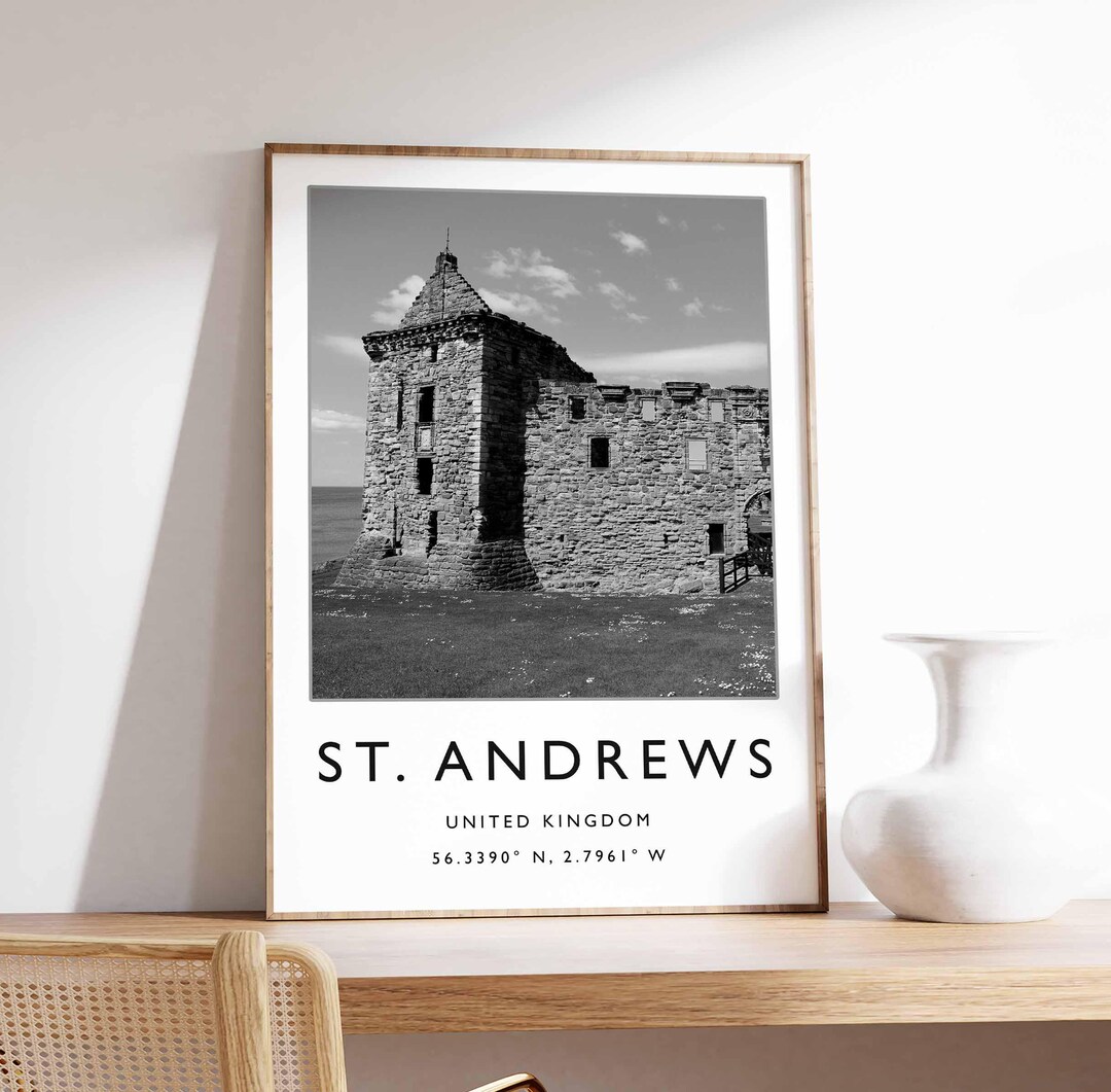 St. Andrews Poster, UK Poster, St. Andrews Wall Art, St. Andrews Print ...