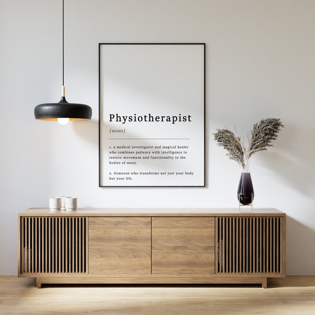 Definition of Physiotherapist Quote Poster Print, Physiotherapist ...