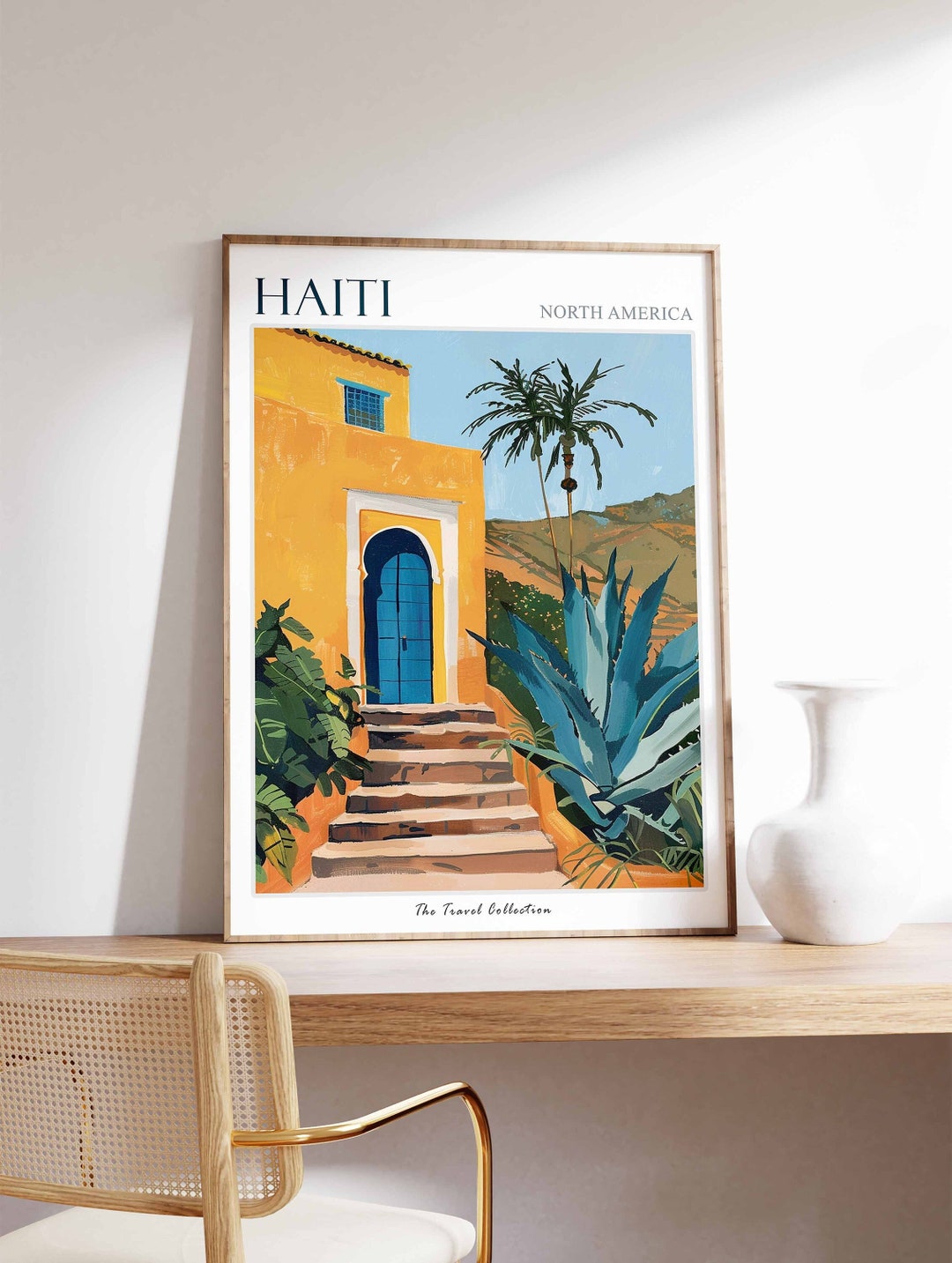 Haiti Poster, Haiti Travel Print, Tropical Decor, Botanical Print ...