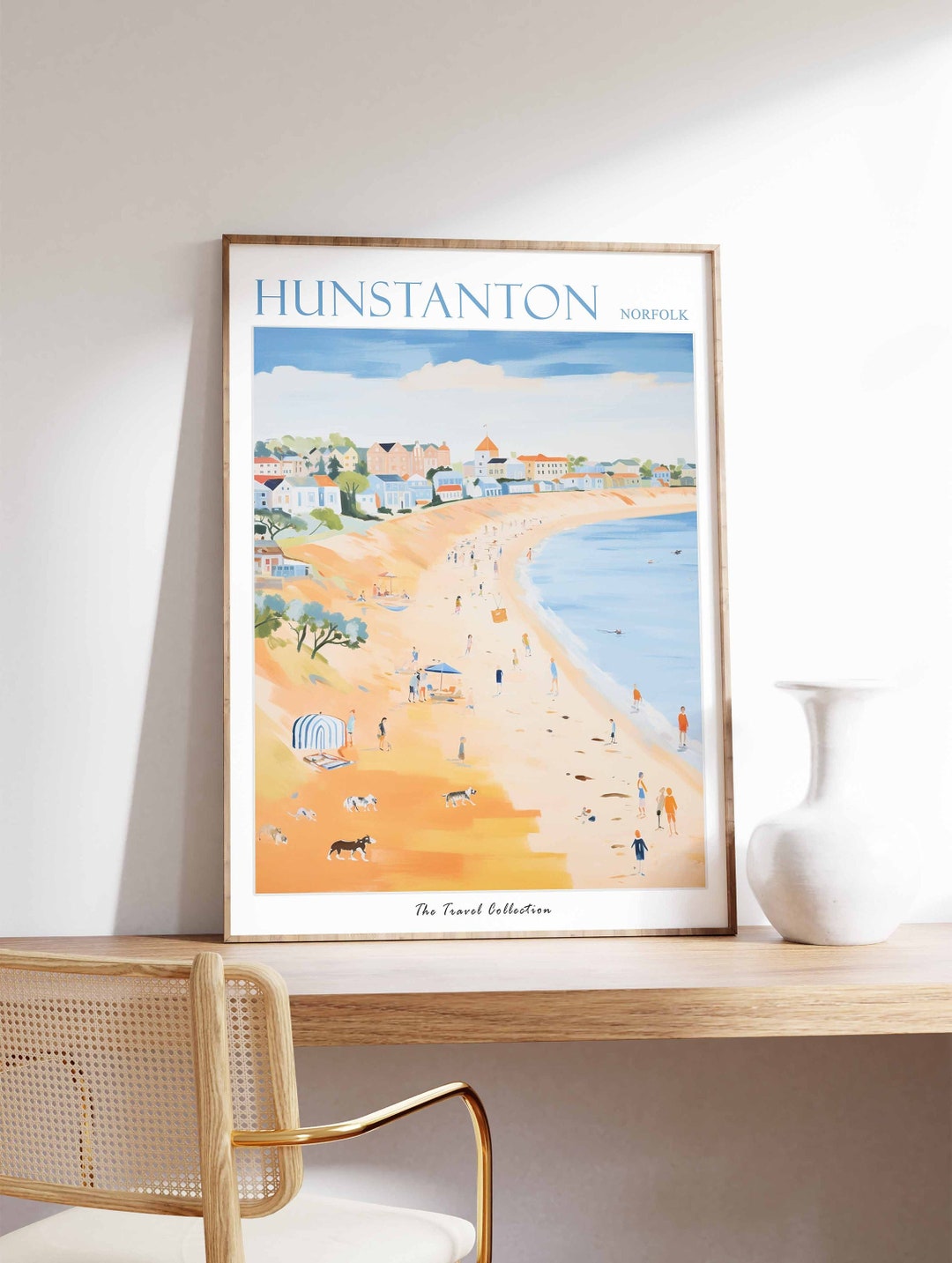Hunstanton Travel Poster: Norfolk Coast Art Print - Etsy