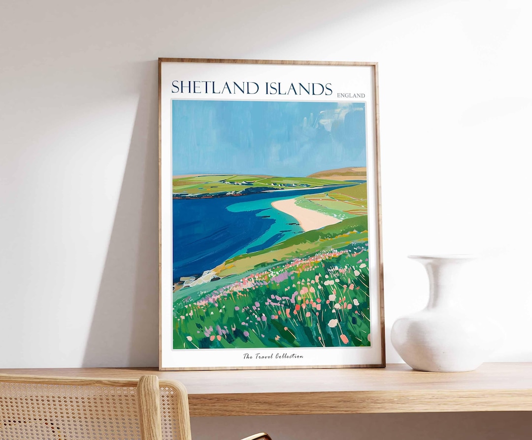 Shetland Islands Poster, Scotland Poster, Island Poster, Scottish Decor ...