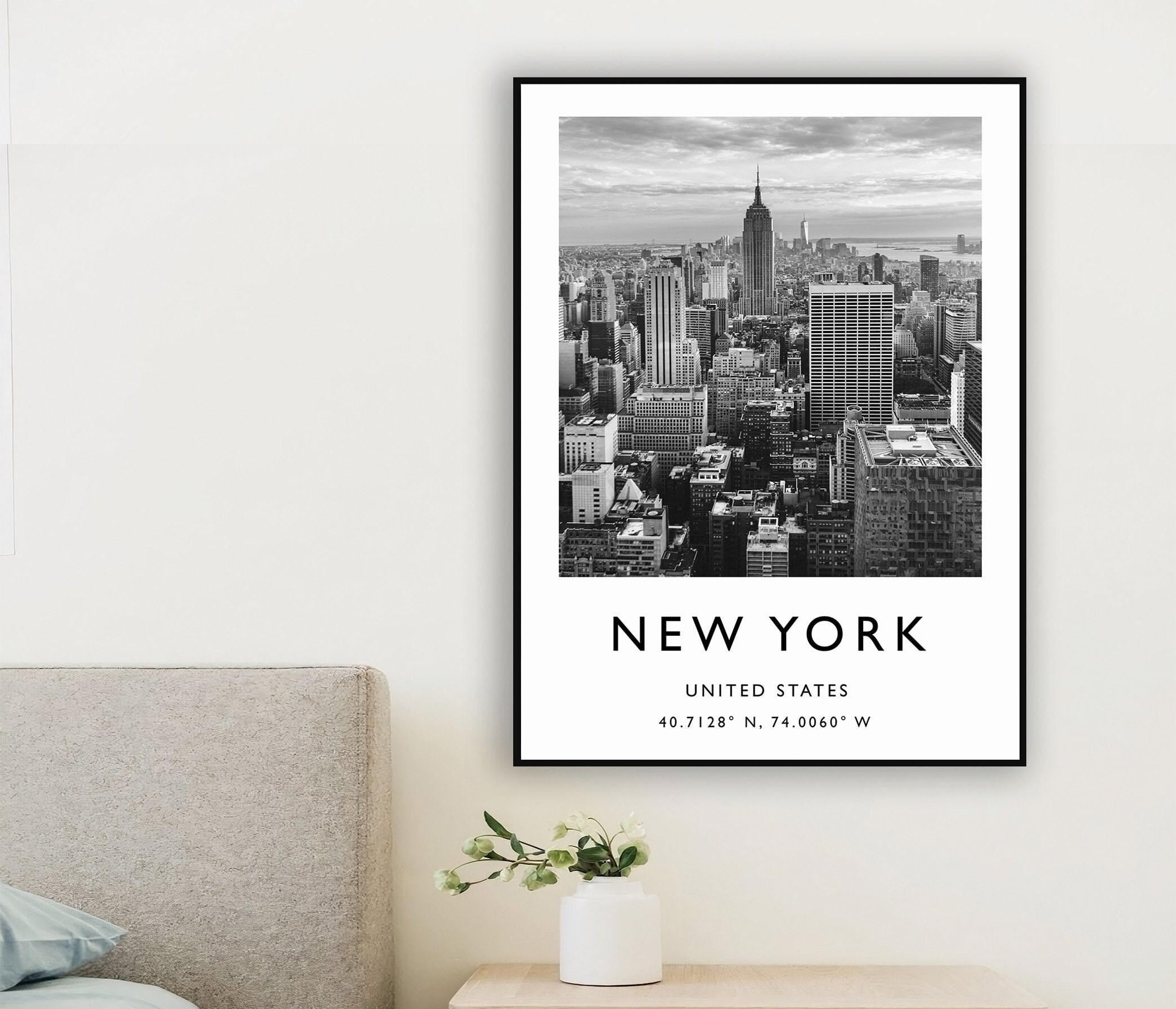 New York Travel Print New York Travel Poster USA Print | Etsy