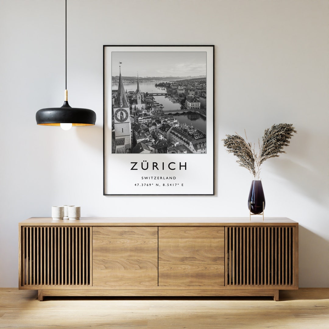 Zurich Poster, Zurich Travel Print, Switzerland Travel Poster, Travel ...