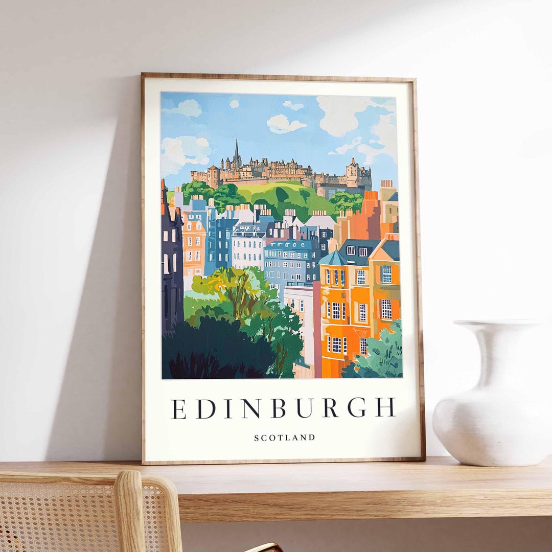 Edinburgh Poster, Scotland Print, Edinburgh Wall Art, Edinburgh City ...