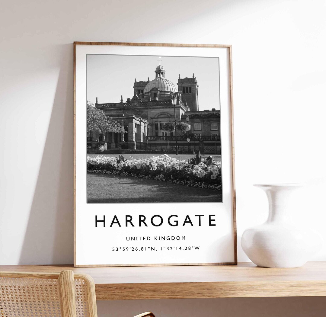 Harrogate Poster, Yorkshire Print, Harrogate Water Print, Harrogate ...