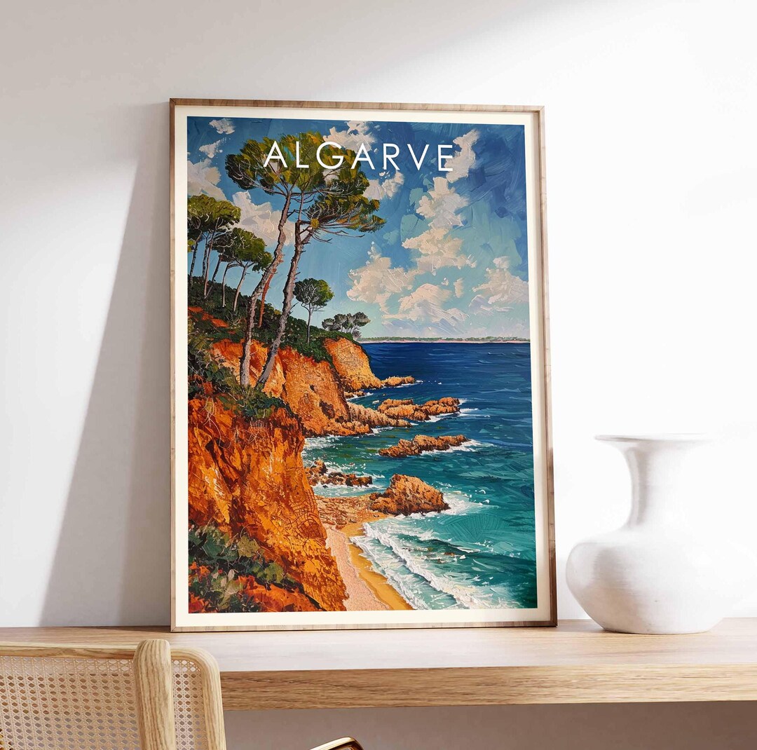 Algarve Poster, Algarve Print, Portugal Poster, Algarve Wall Art ...