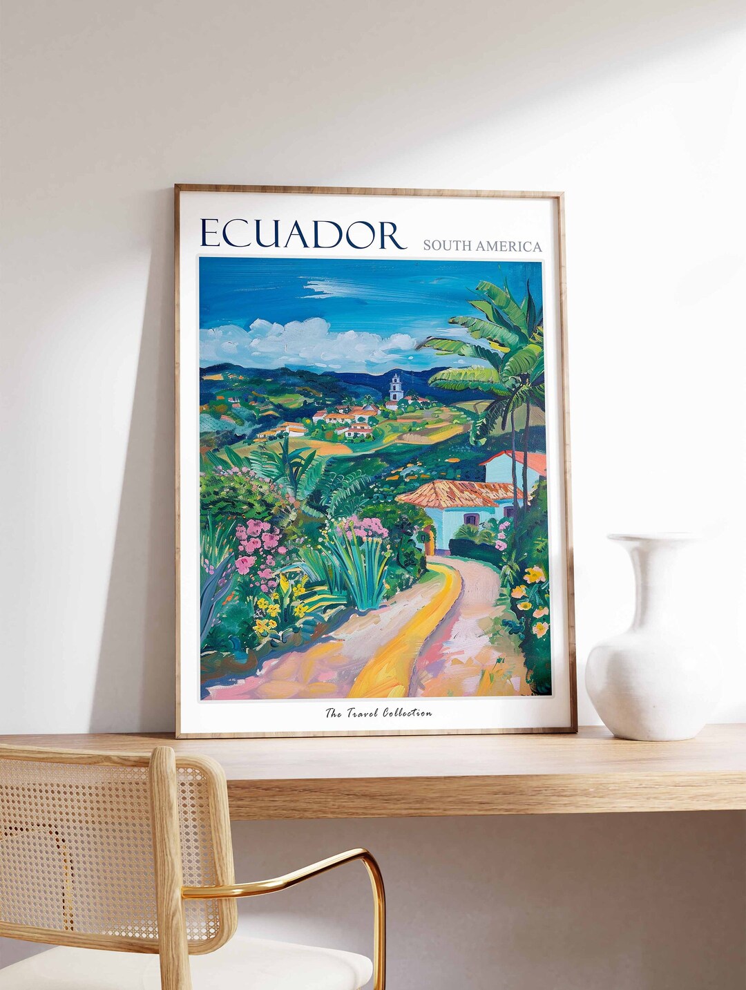 Ecuador Poster, Ecuador Travel Print, Tropical Decor, Botanical Print ...