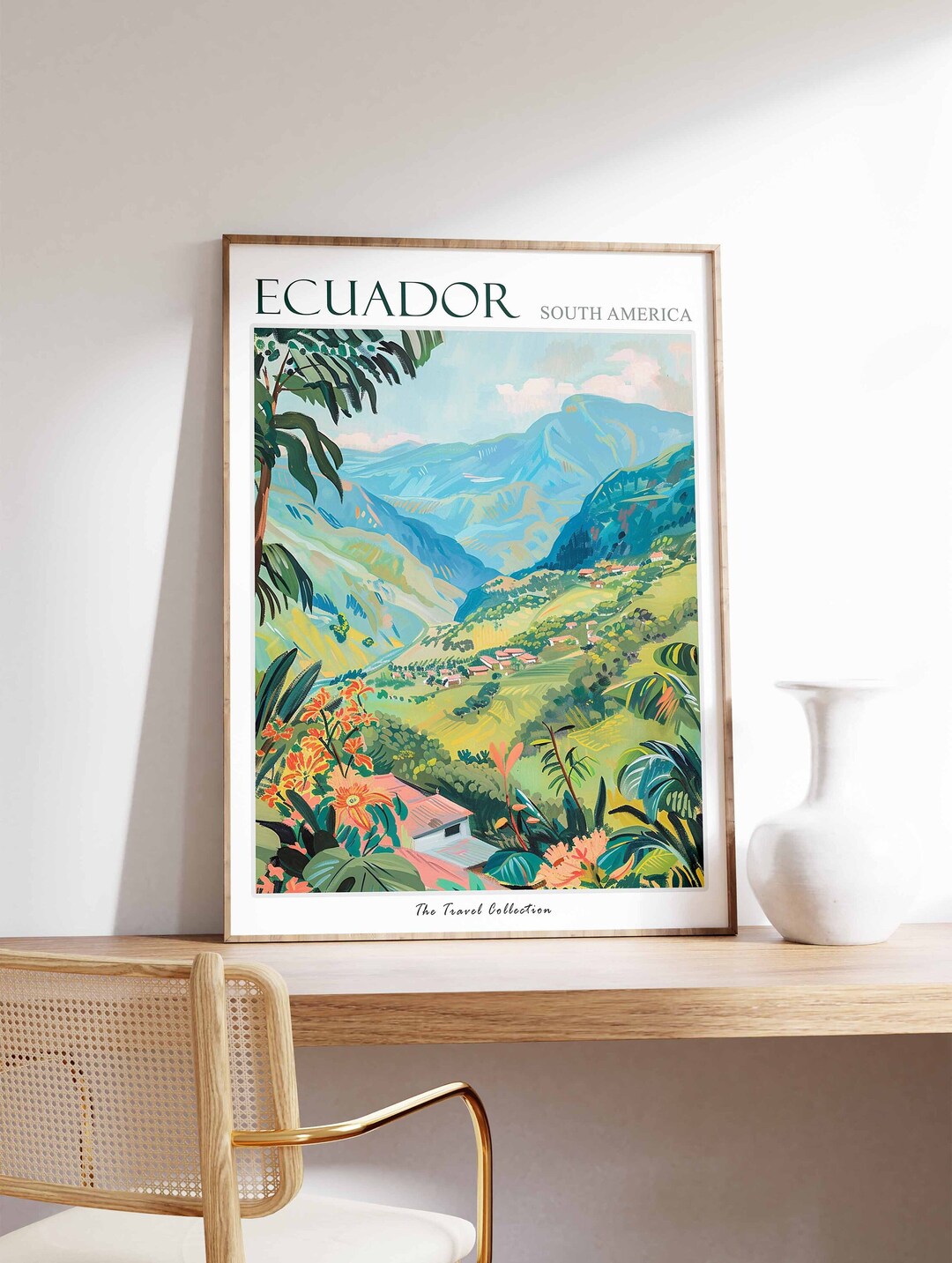 Ecuador Poster, Ecuador Travel Print, Tropical Decor, Botanical Print ...