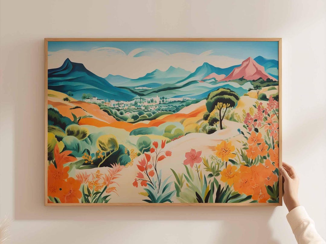 Chile Travel Poster: Andes Mountains & Patagonia Art Print - Etsy