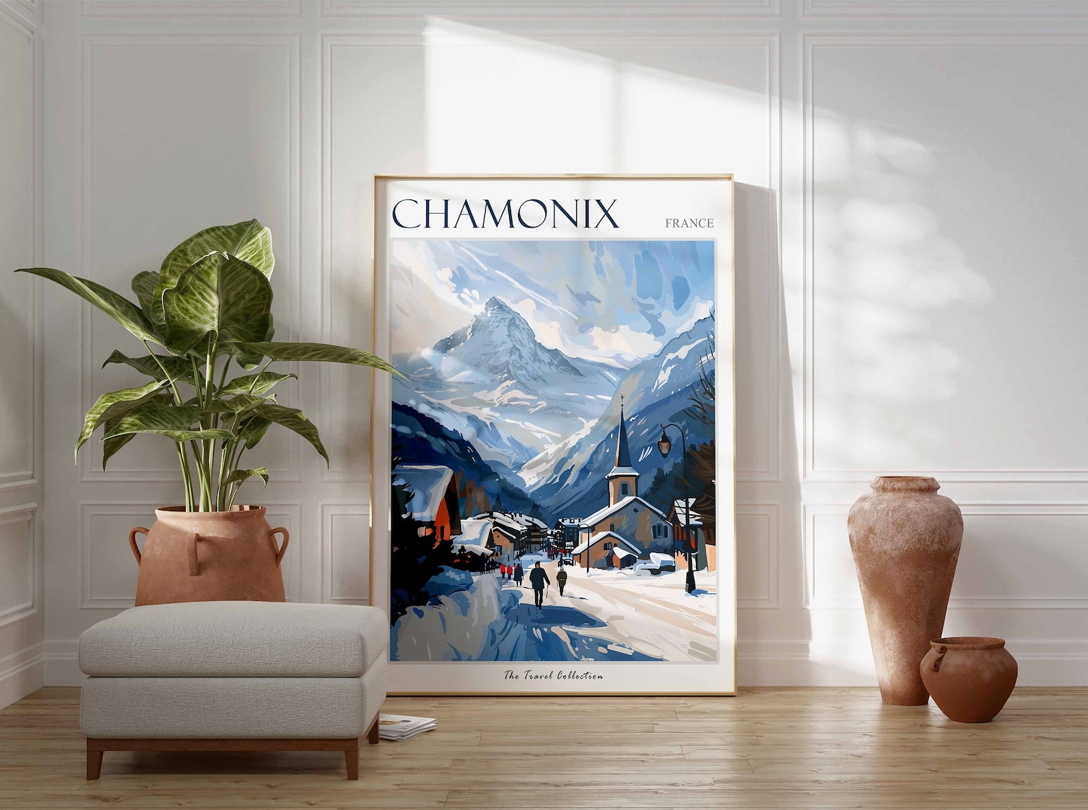 Chamonix Poster, Chamonix Travel Print, Tropical Decor, Landscape Wall ...