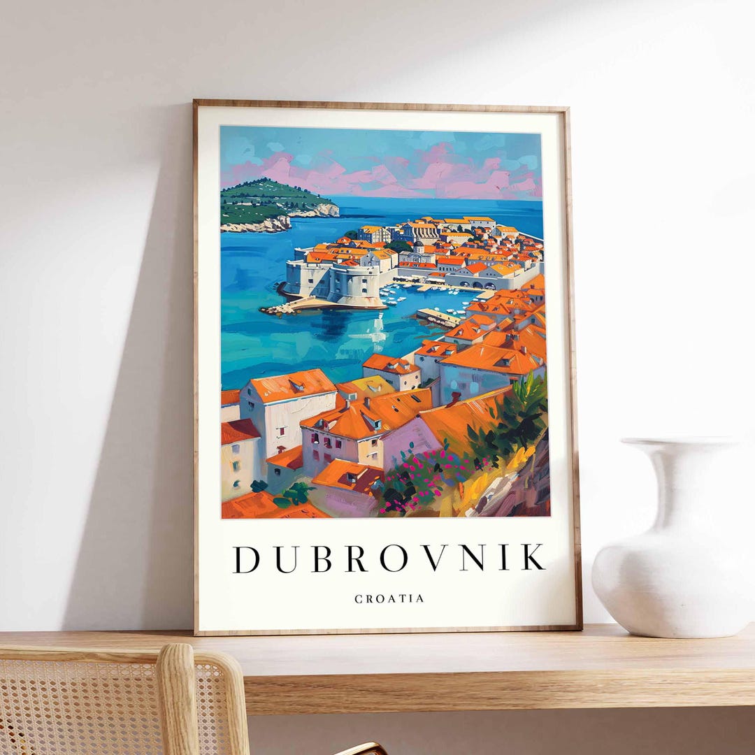 Dubrovnik Croatia Print: Old Town, Adriatic Coast Wall Art - Etsy