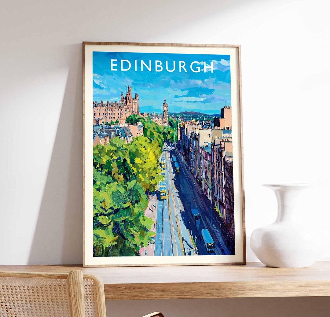 Edinburgh Poster, Scotland Poster, Edinburgh Print, City Wall Art ...