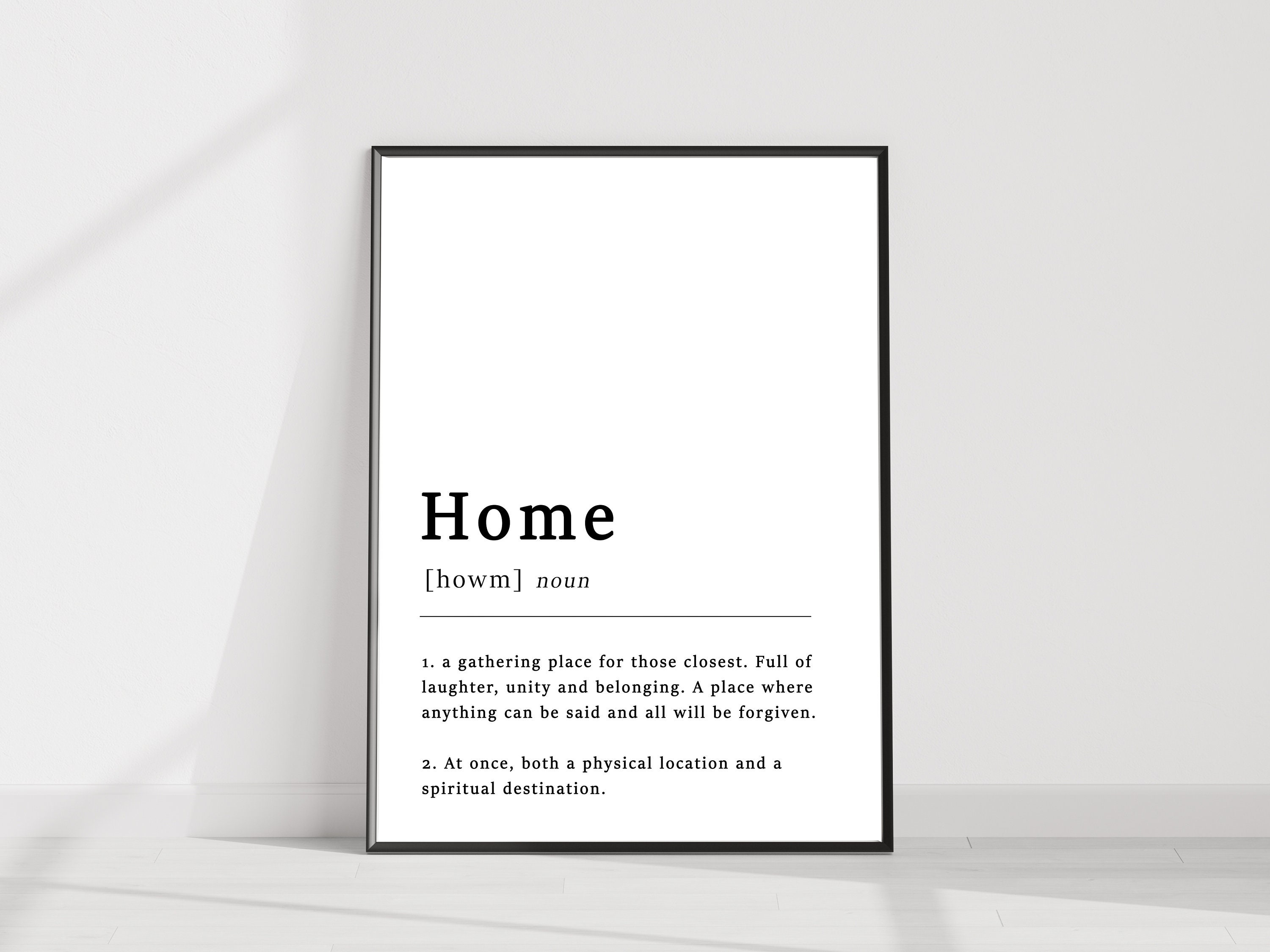 Definition of Home Quote Poster Print Home Poster Home | Etsy
