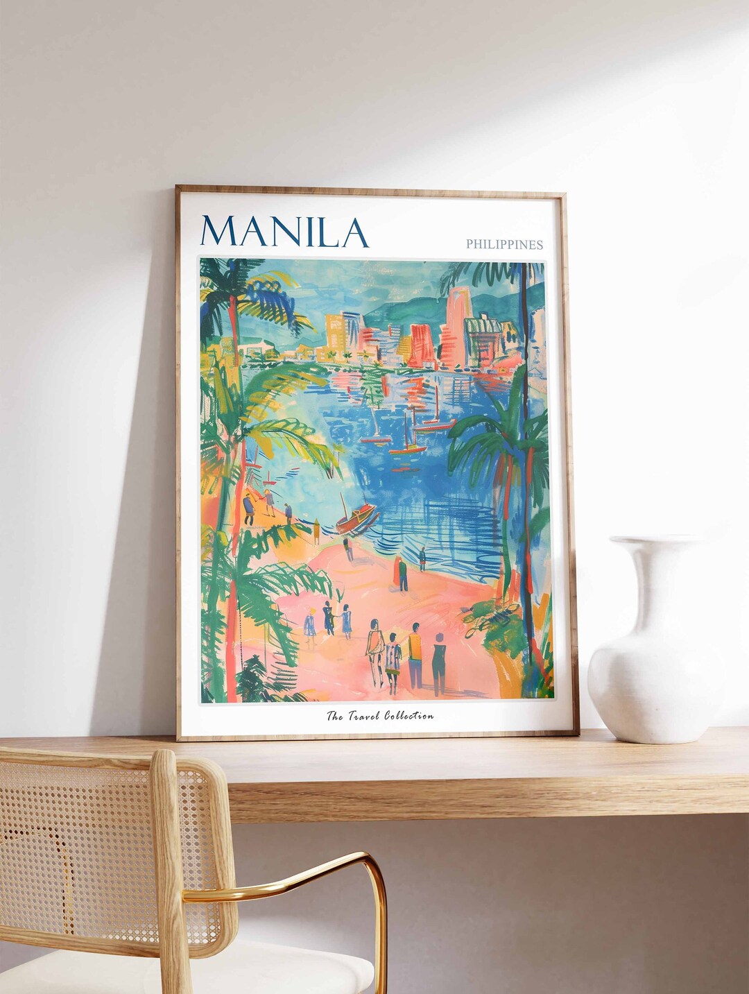 Manila Poster, Manila Travel Print, Tropical Decor, City Wall Art ...