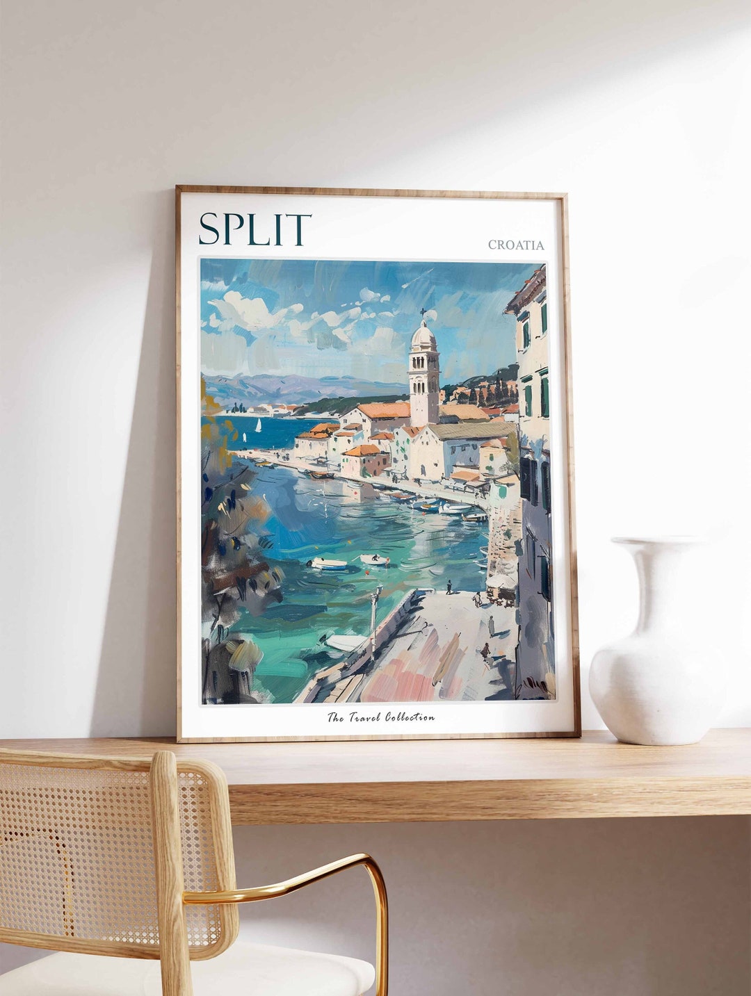 Split Poster, Split Travel Print, Tropical Decor, City Wall Art, Split ...