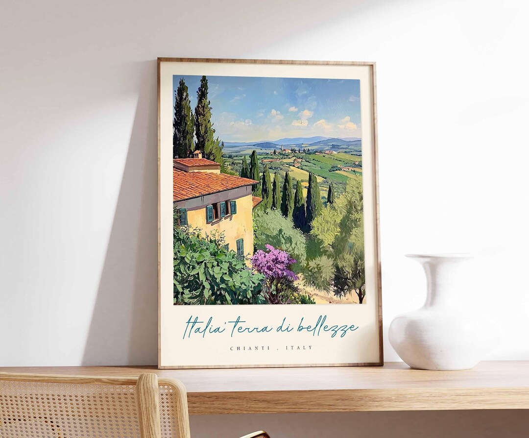 Chianti Poster, Chianti Travel Print, Chianti Travel Art, Chianti Wall ...