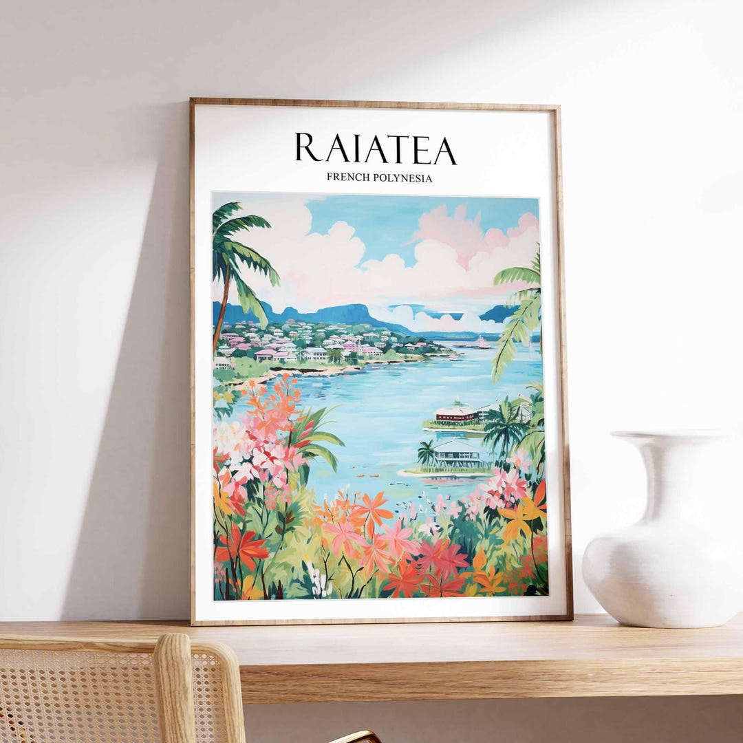 Raiatea Poster, French Polynesia Poster, Raiatea Wall Art, Raiatea ...