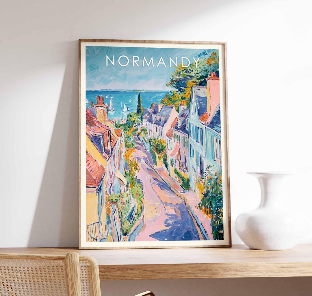 Normandy Poster, France Poster, Normandy Prints, Normandy Wall Art ...