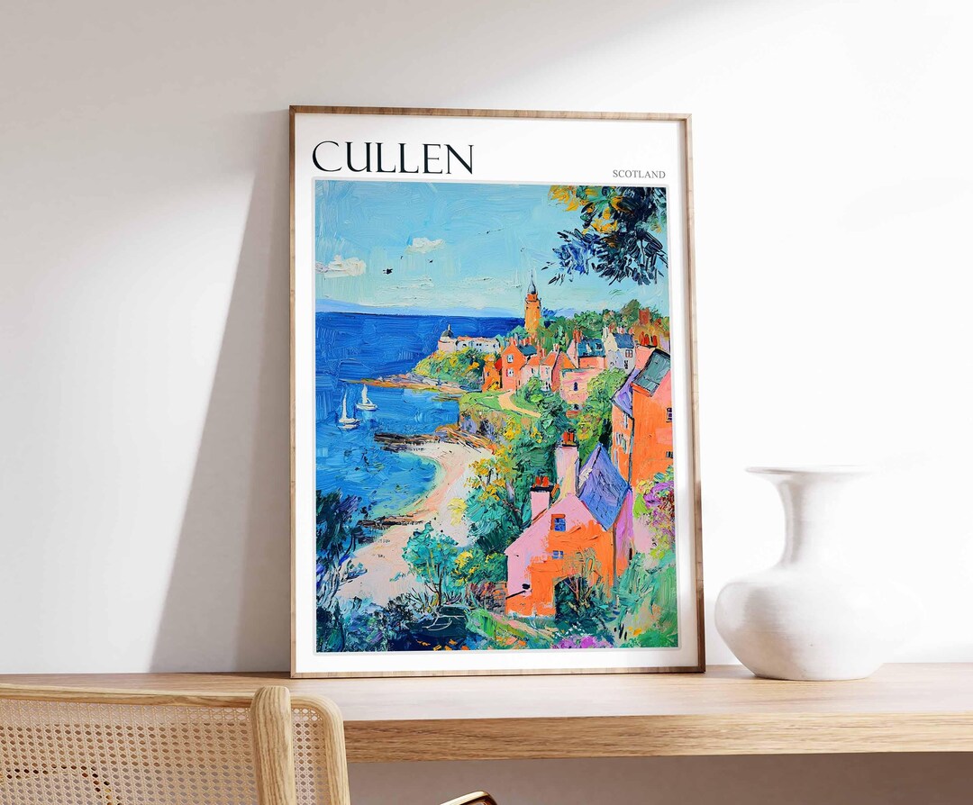 Cullen Poster, Scotland Travel Poster, Scotland Travel Gift, Cullen ...