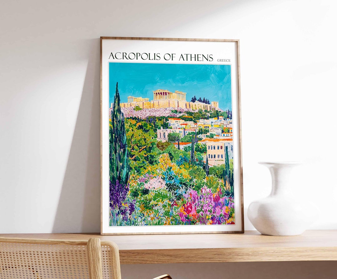 Acropolis of Athens Poster, Acropolis of Athens Travel Print, Greek ...