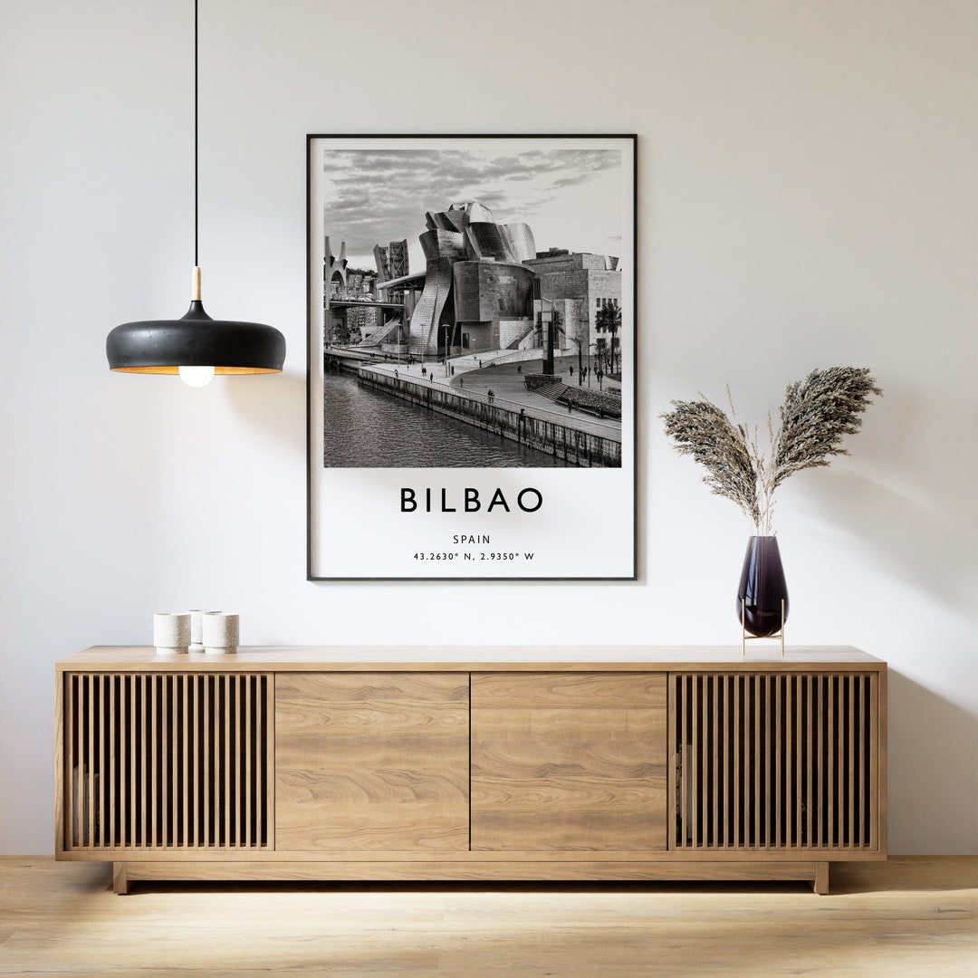 Bilbao Poster Bilbao Print Spain Poster Travel Art Travel - Etsy