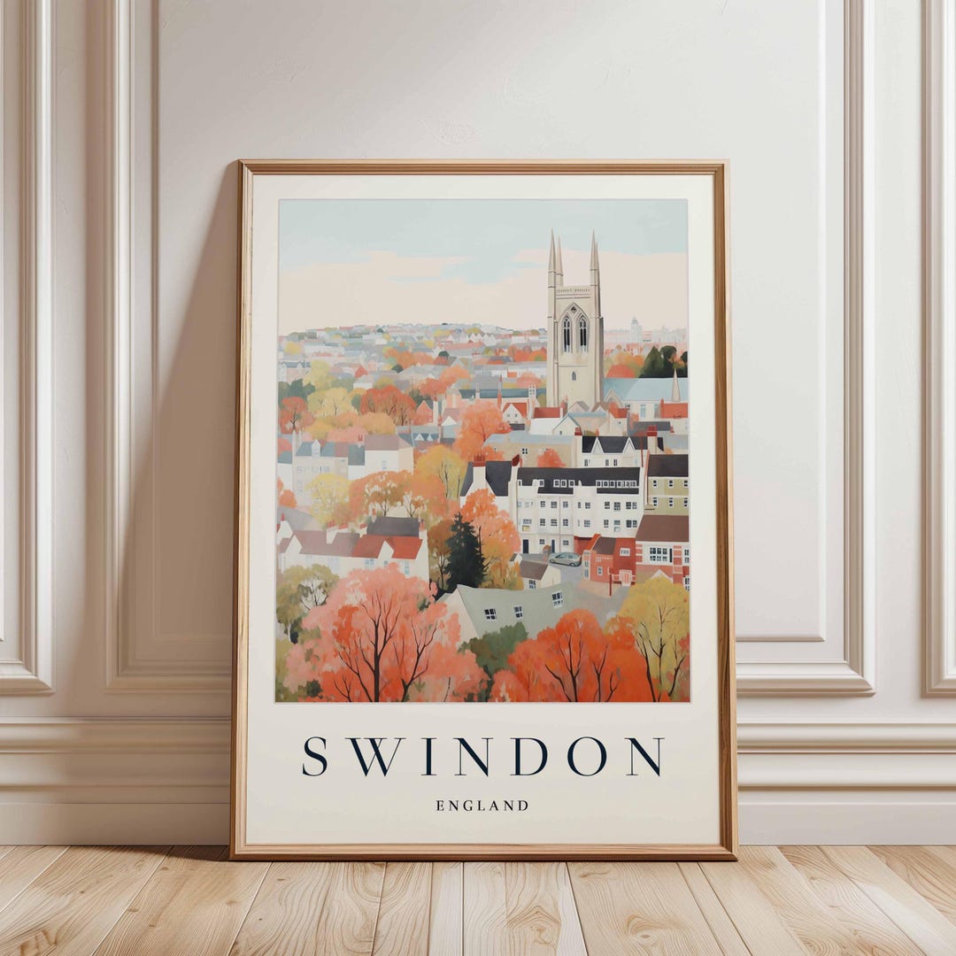 Swindon England Poster: Railway Heritage Travel Print - Etsy