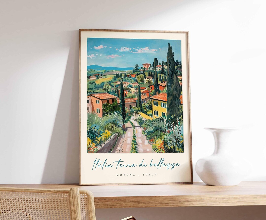 Modena Poster, Italian Travel Print, Modena Travel Art, Modena Wall Art ...