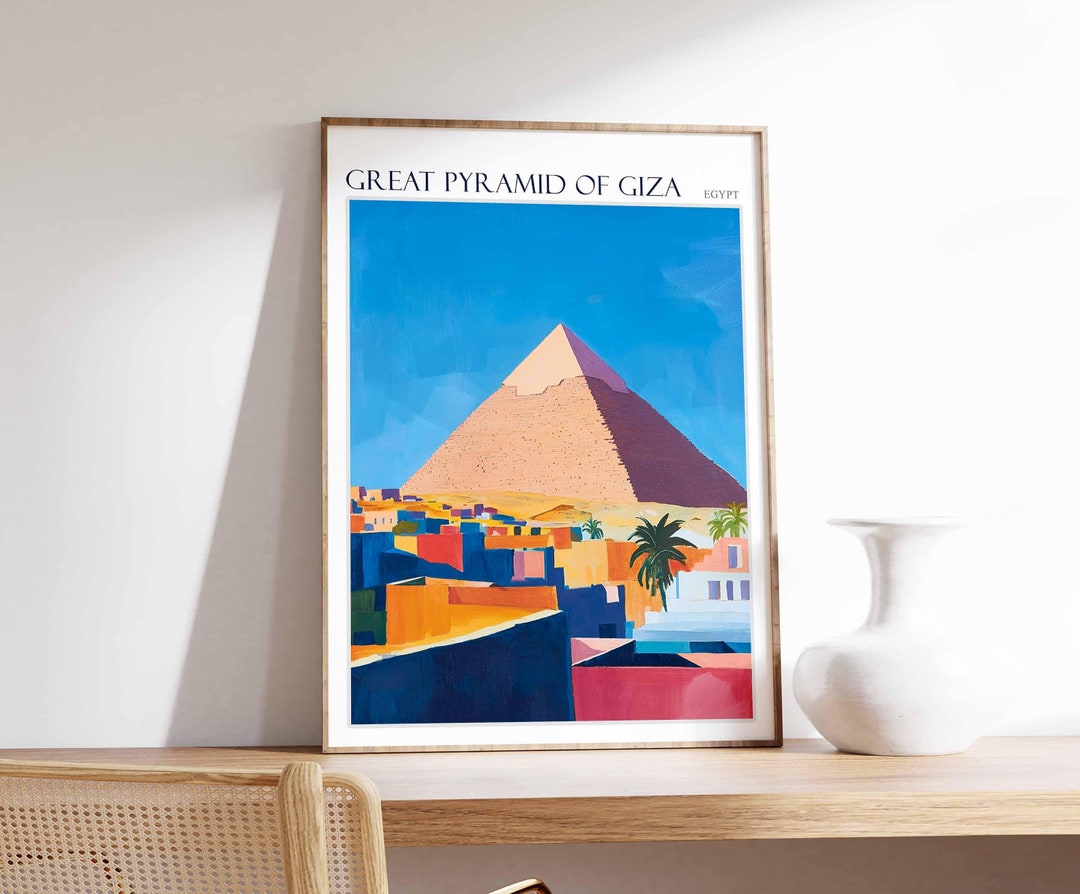 Great Pyramid of Giza Poster, Great Pyramid of Giza Print, Islamic ...
