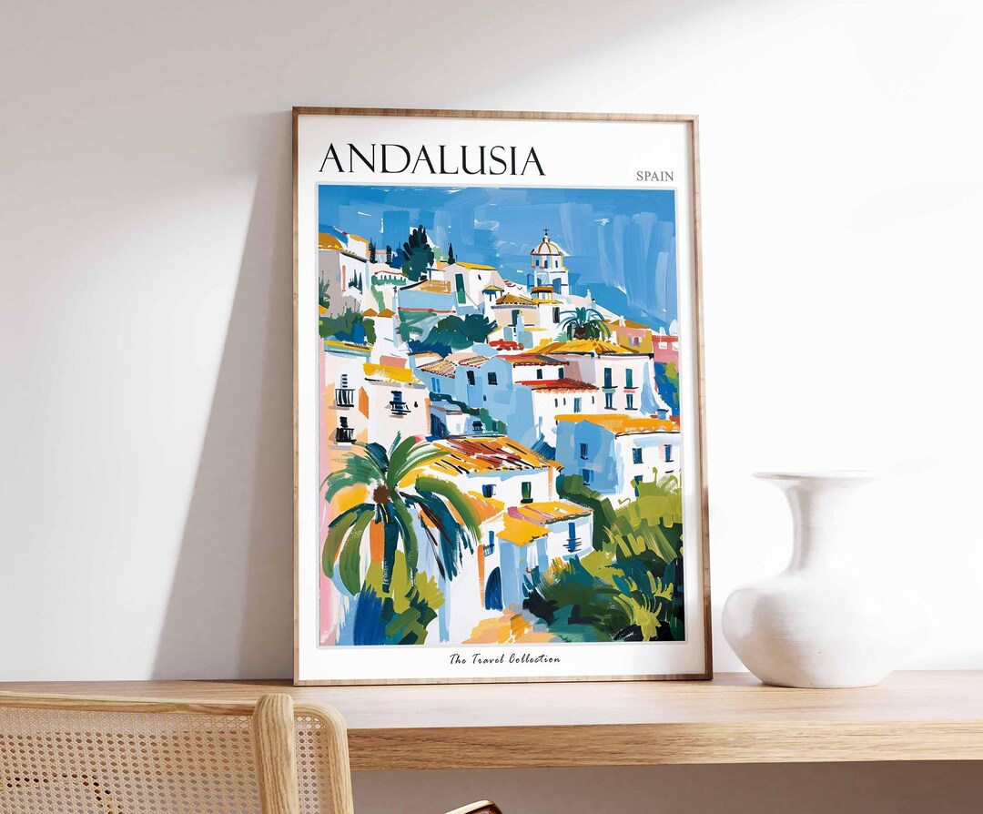 Andalusia Poster, Spain Travel Print, Spanish Decor, Europe Travel ...
