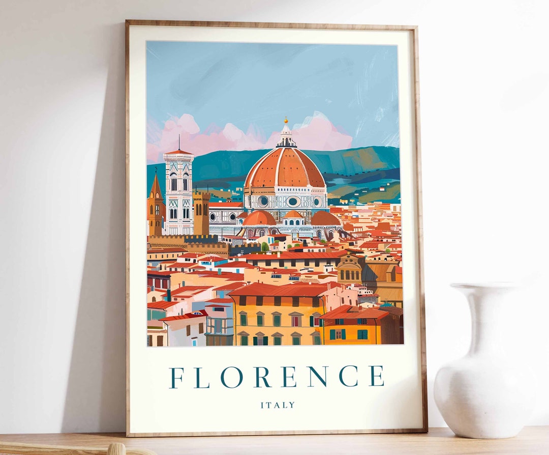 Florence Poster, Florence Travel Print, Italy Wall Art, Italian Travel ...