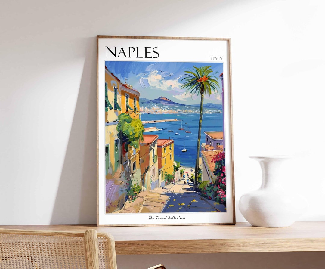 Naples Poster, Italian Travel Print, Naples Travel Art, Naples Wall Art ...