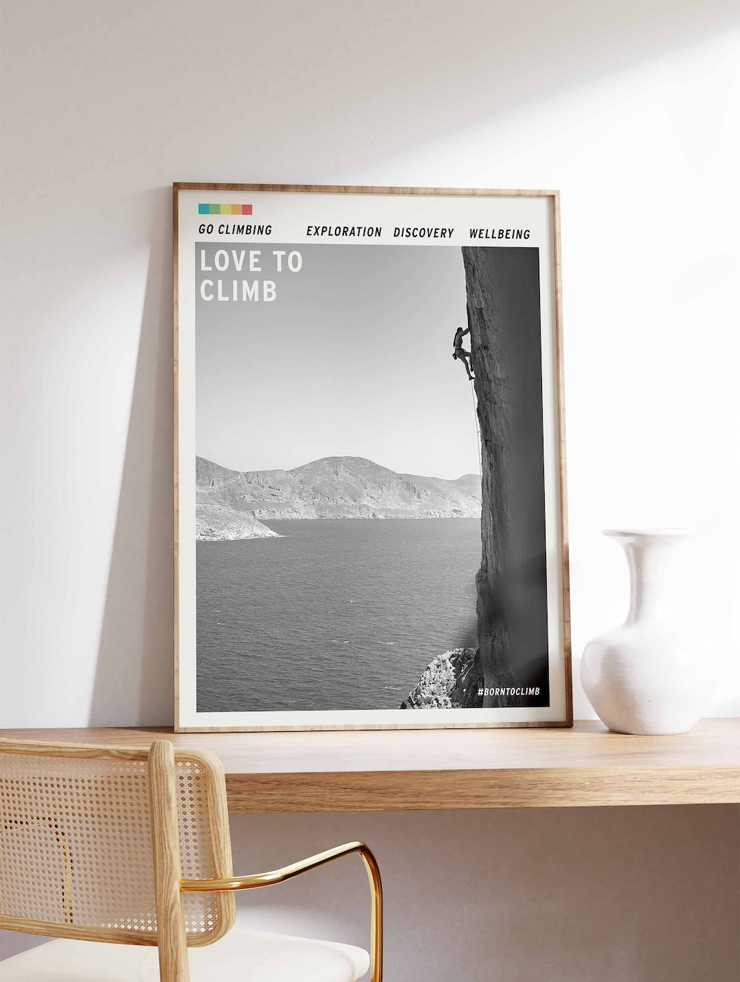 Climbing Poster, Climbing Print, Adventure Wall Art, Gift for Climber ...