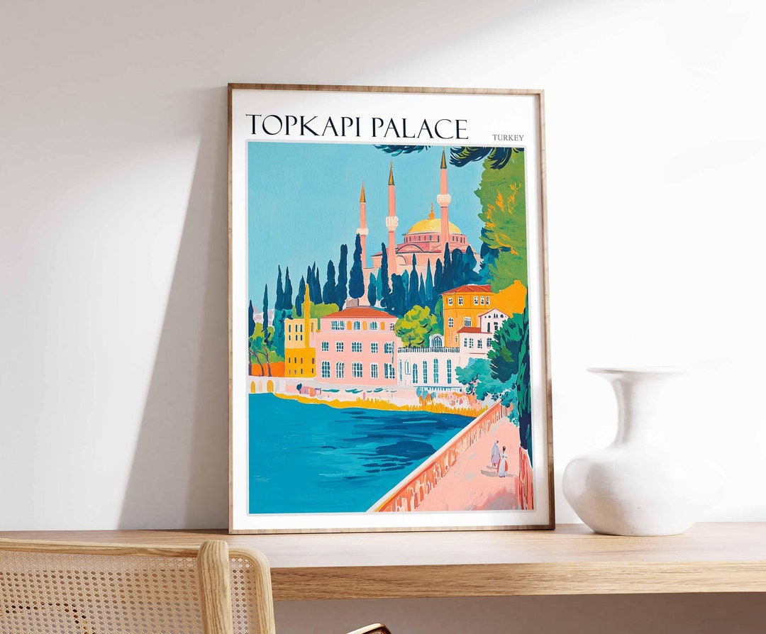 Topkapi Palace Poster, Topkapi Palacetravel Print, Islamic Wall Art ...