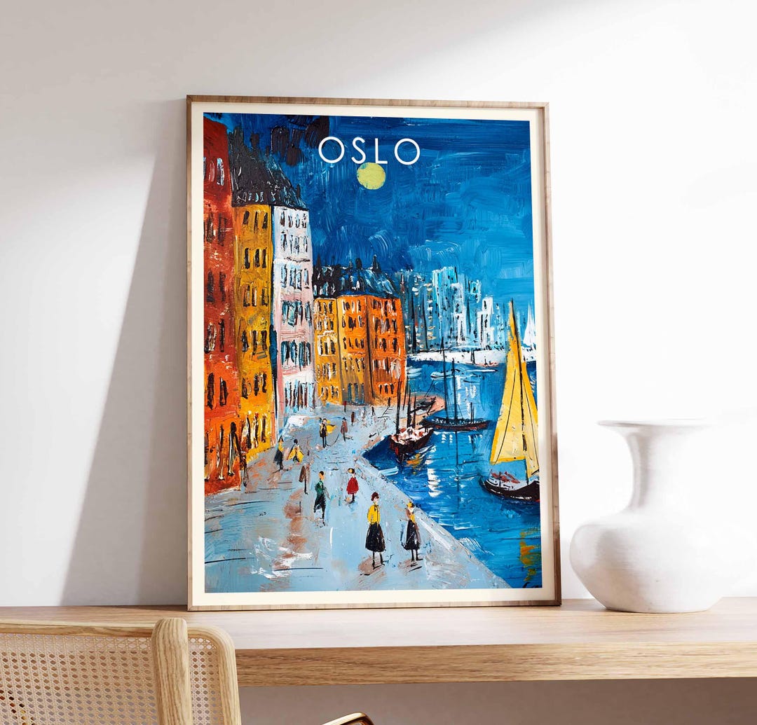 Oslo Poster, Norway Poster, Oslo Prints, Oslo Wall Art, Oslo Decor ...