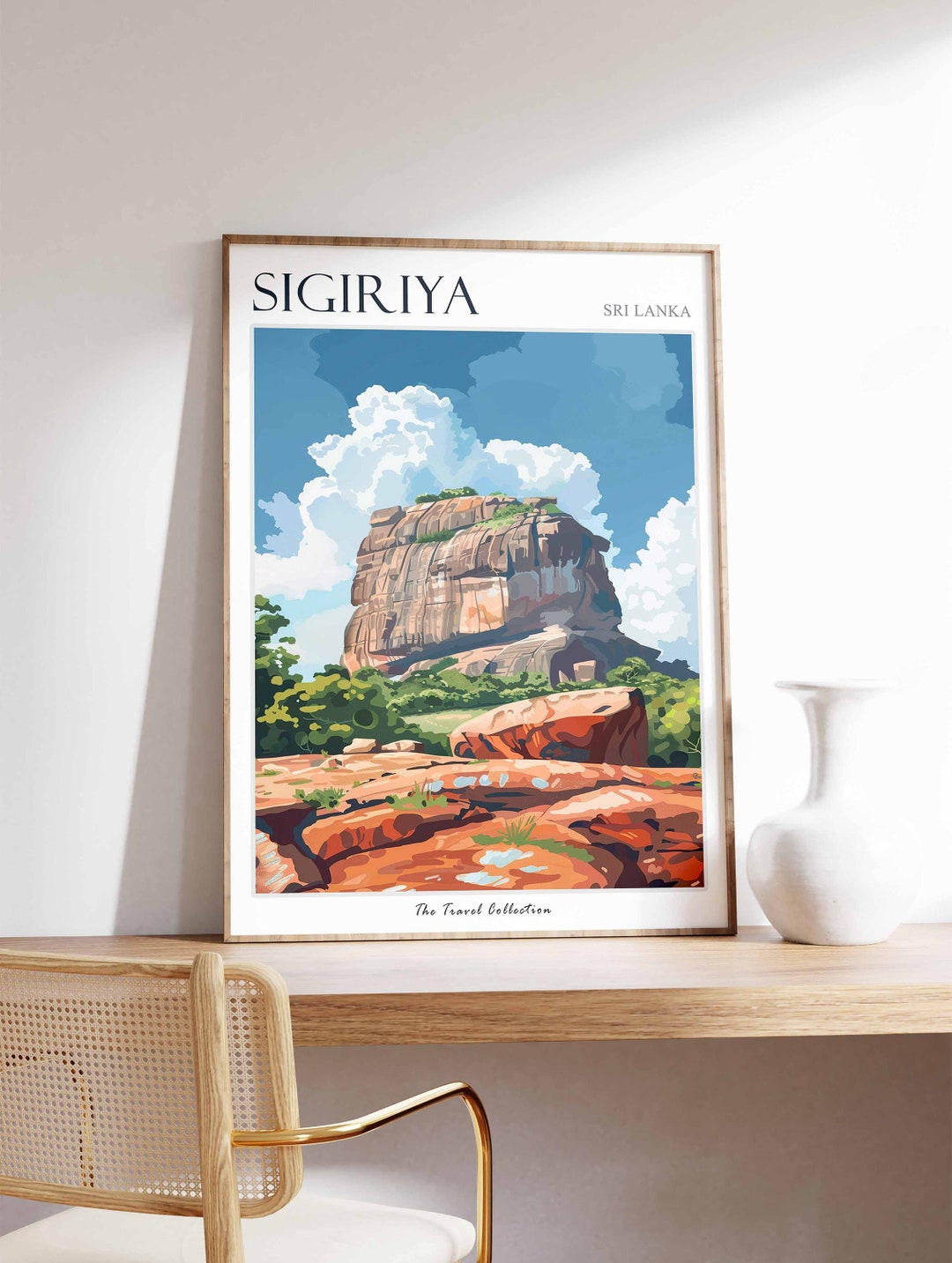 Sigiriya Poster, Sigiriya Travel Print, Tropical Decor, City Wall Art ...