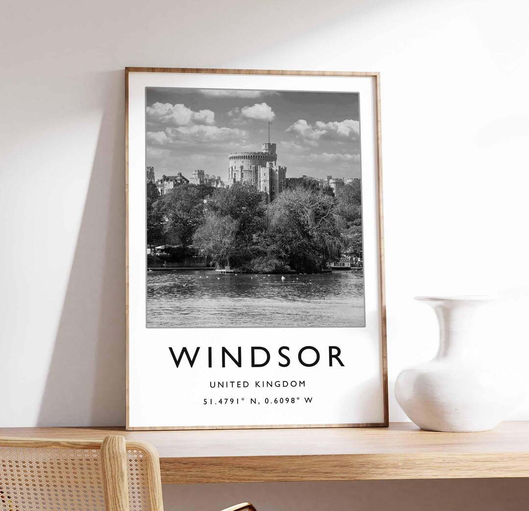 Windsor Poster, England Poster, Windsor Print, Windsor Wall Art ...