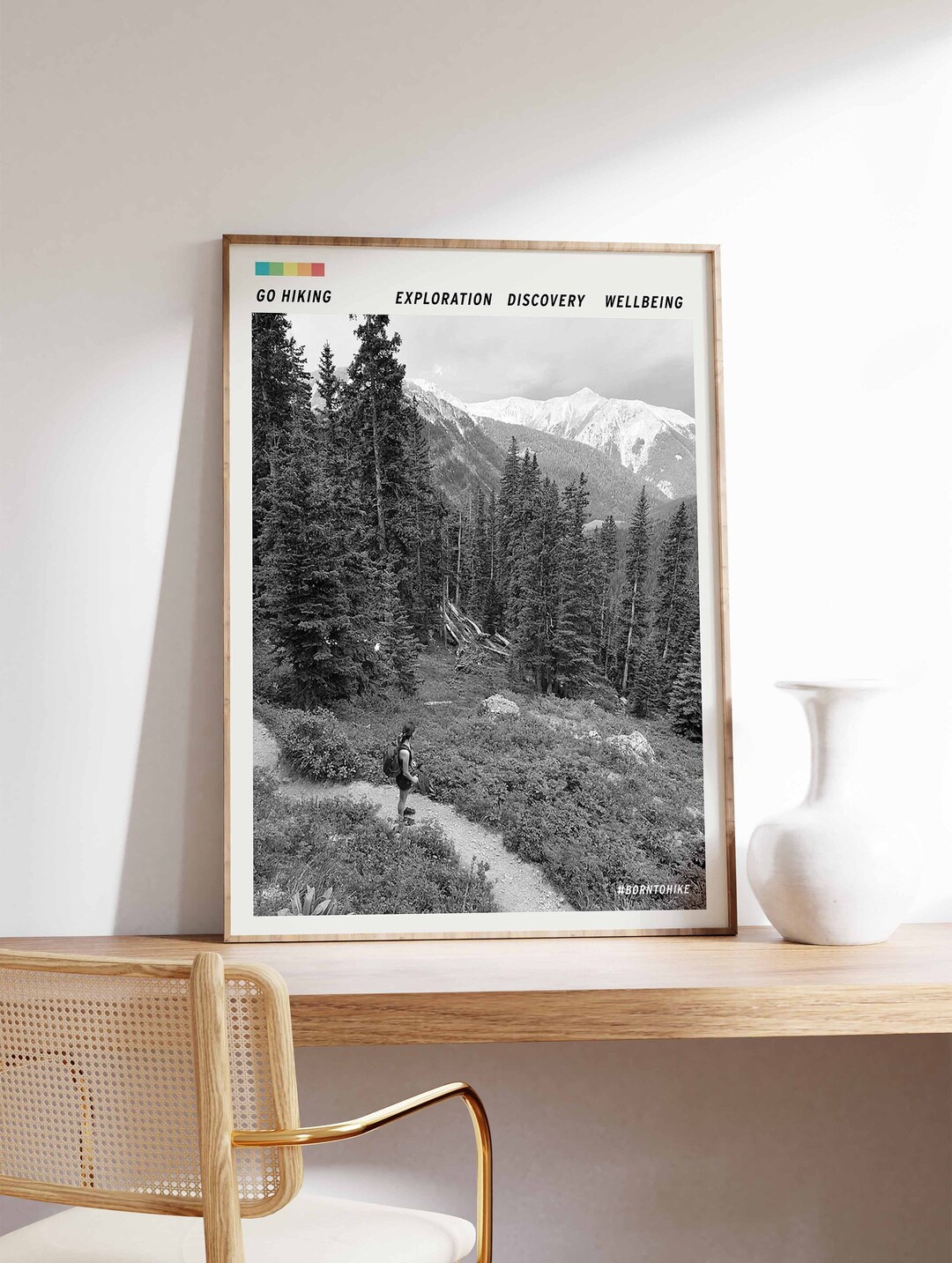 Hiking Poster: Mountain Trail Photography Print - Etsy