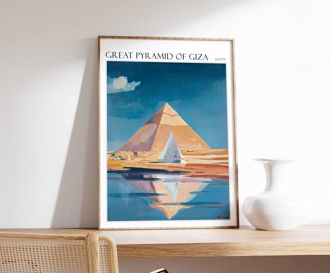 Great Pyramid of Giza Poster, Great Pyramid of Giza Print, Islamic ...