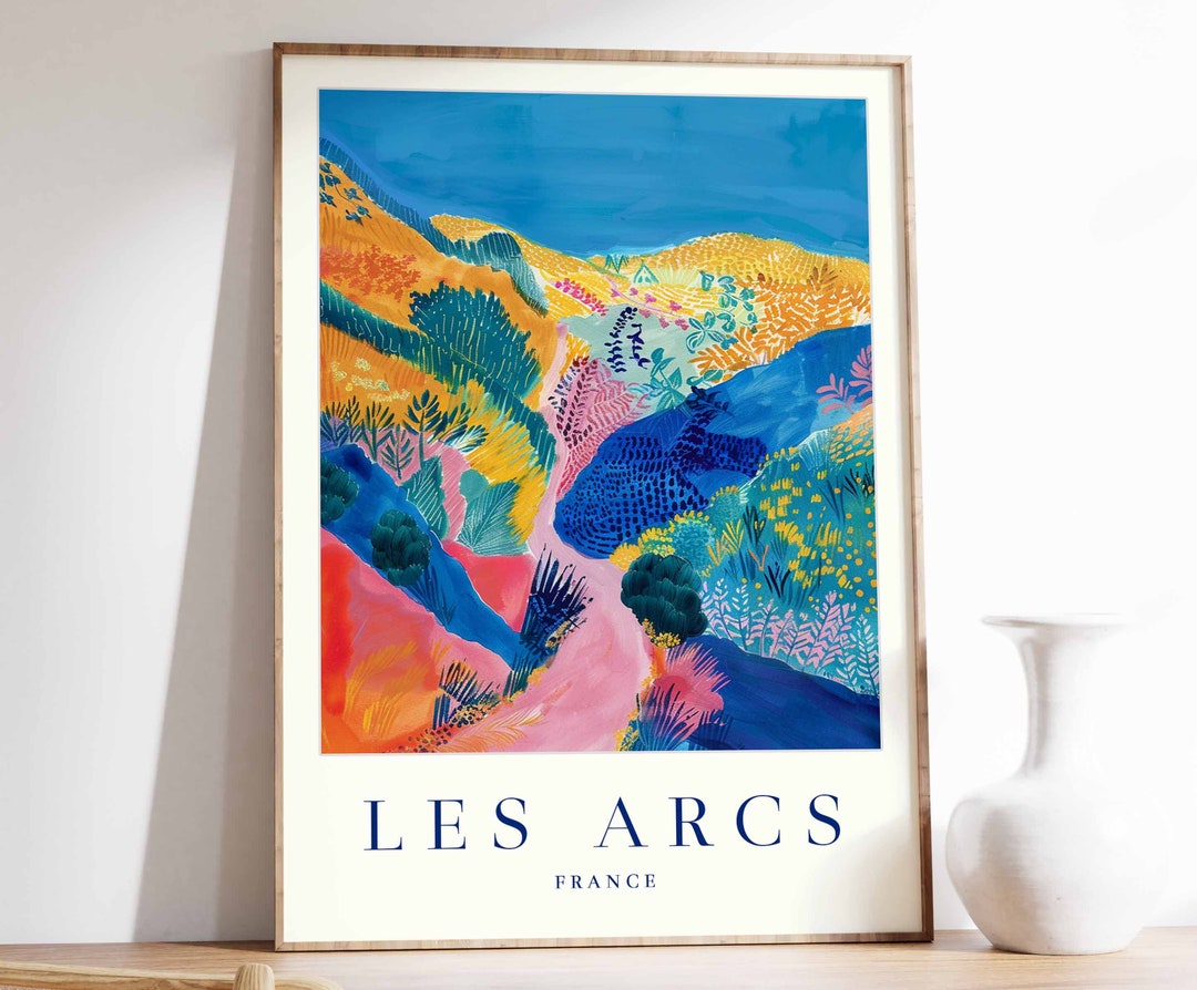 Les Arcs Poster, Les Arcs Travel Print, France Wall Art, French Travel ...